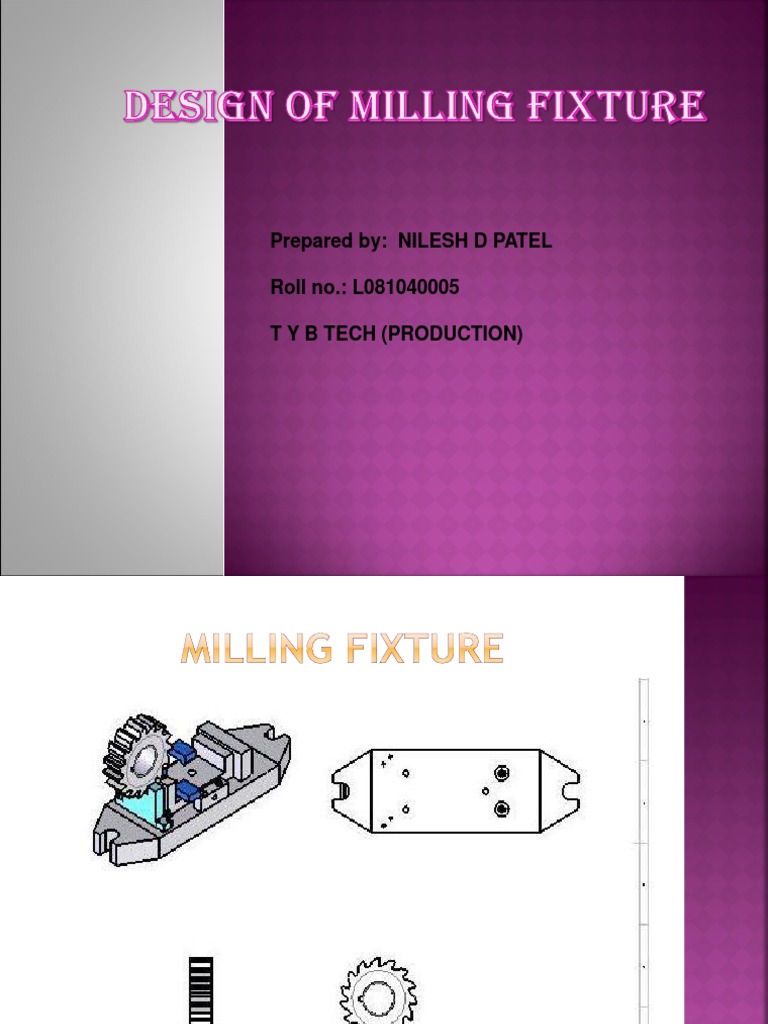 Design of Milling Fixture | PDF