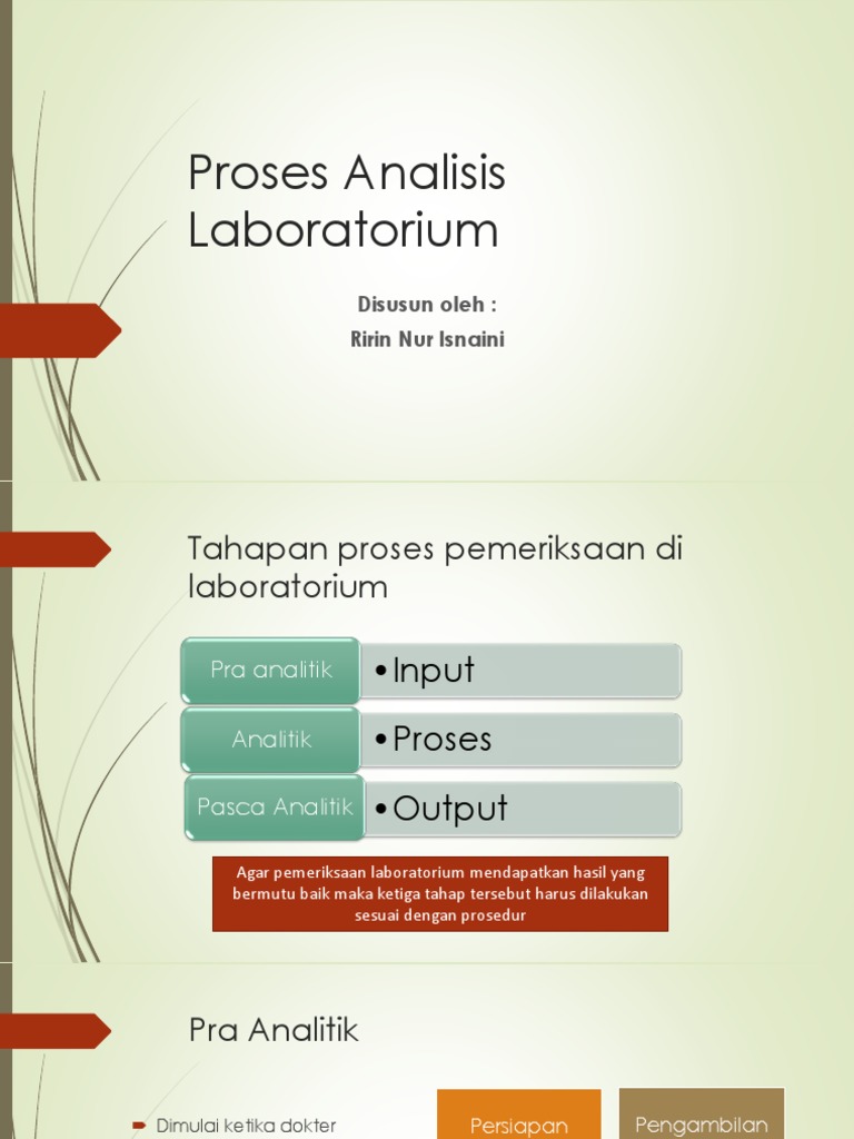 Proses Analisis Laboratorium | PDF