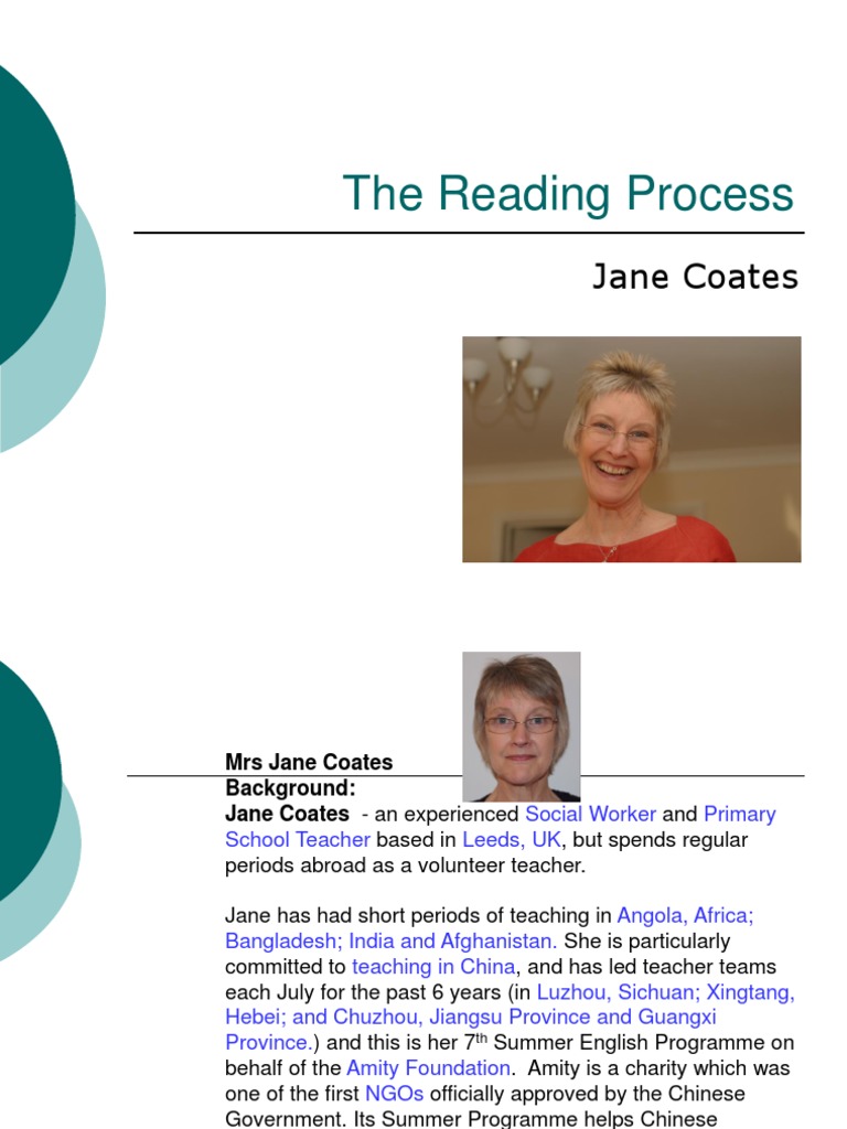 The Reading Process | PDF | Syllable | Human Communication