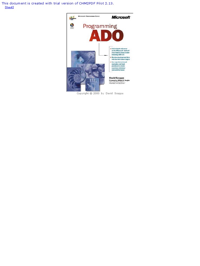 Programming Ado - CHM | PDF | Component Object Model | Databases