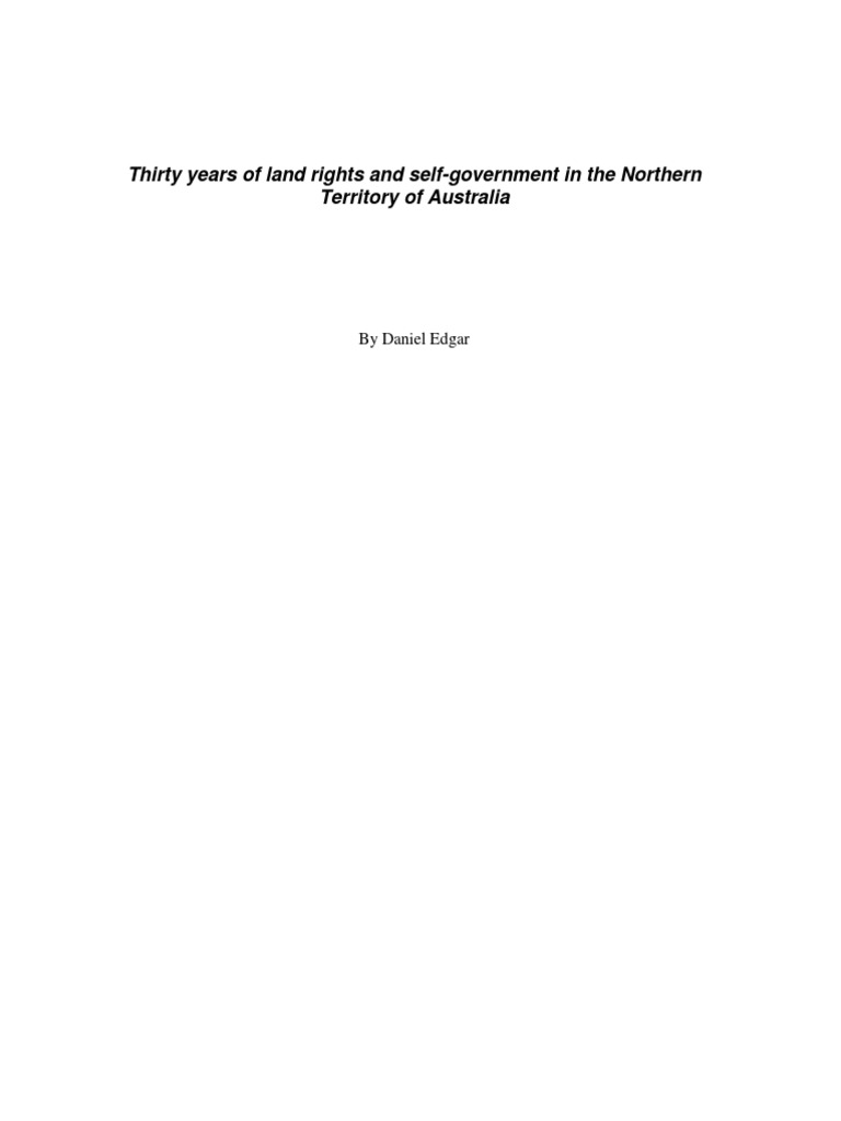 30 Years of Land Rights PDF | PDF | Australia | Indigenous Australians