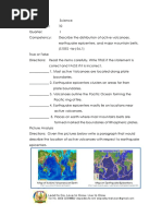 Plate Boundaries Concept Map | PDF