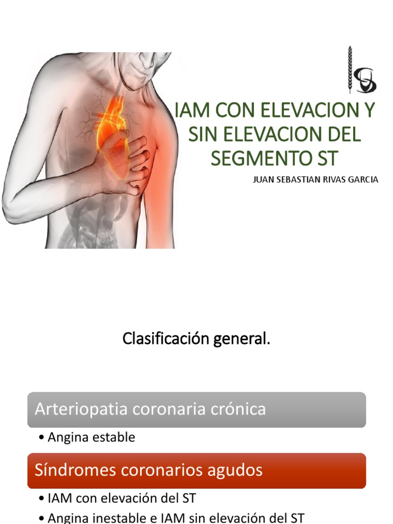 IAM Con y Sin Elevacion Del Segmento ST PDF | PDF | Electrocardiografia | Isquemia