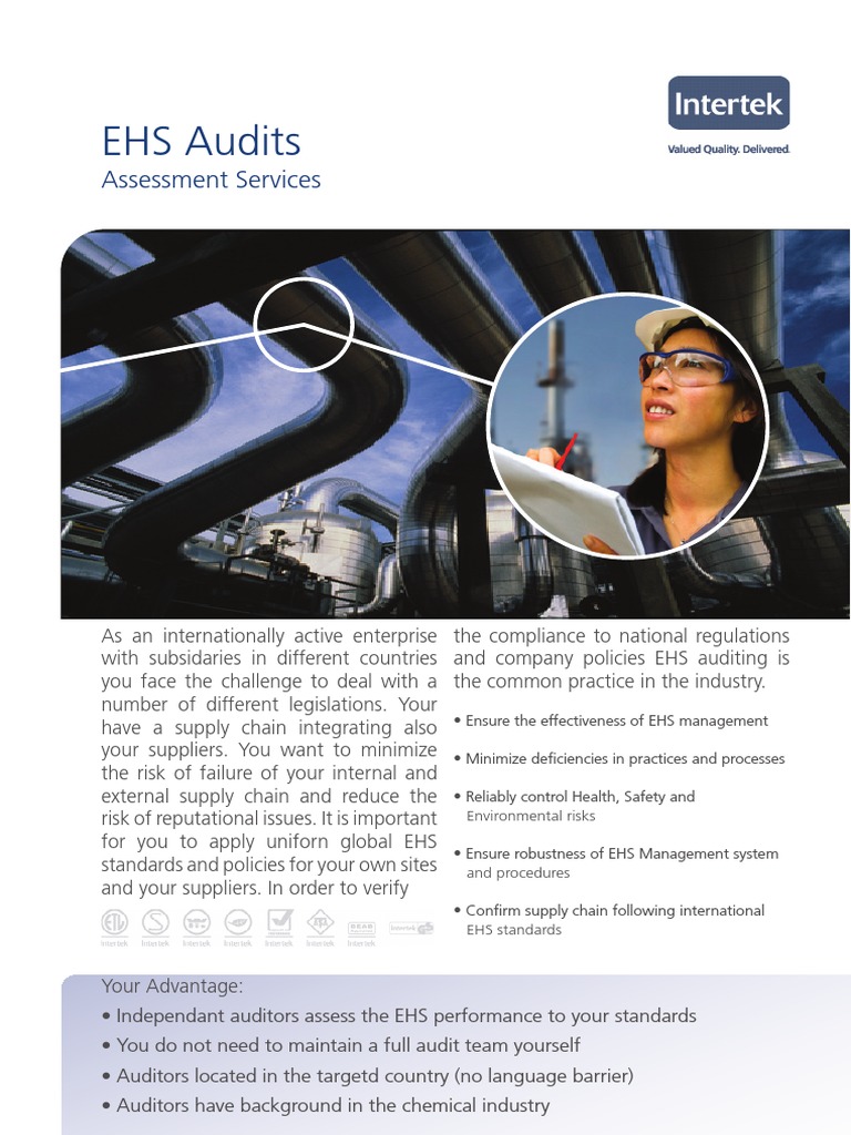 Intertek EHS Auditing Services Brochure PDF | PDF | Supply Chain | Risk