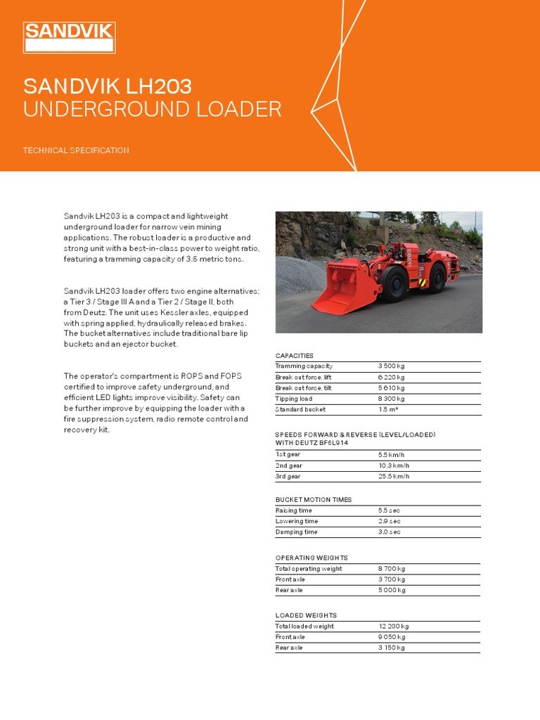 LH203 PDF | PDF | Loader (Equipment) | Steering