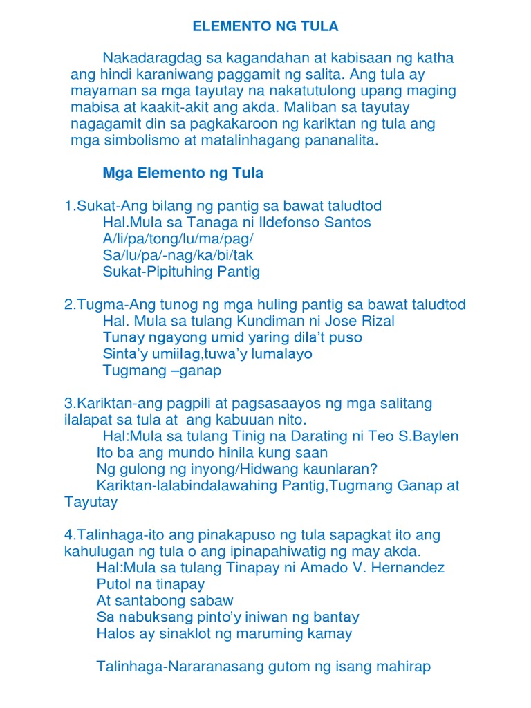 Elemento NG Tula | PDF