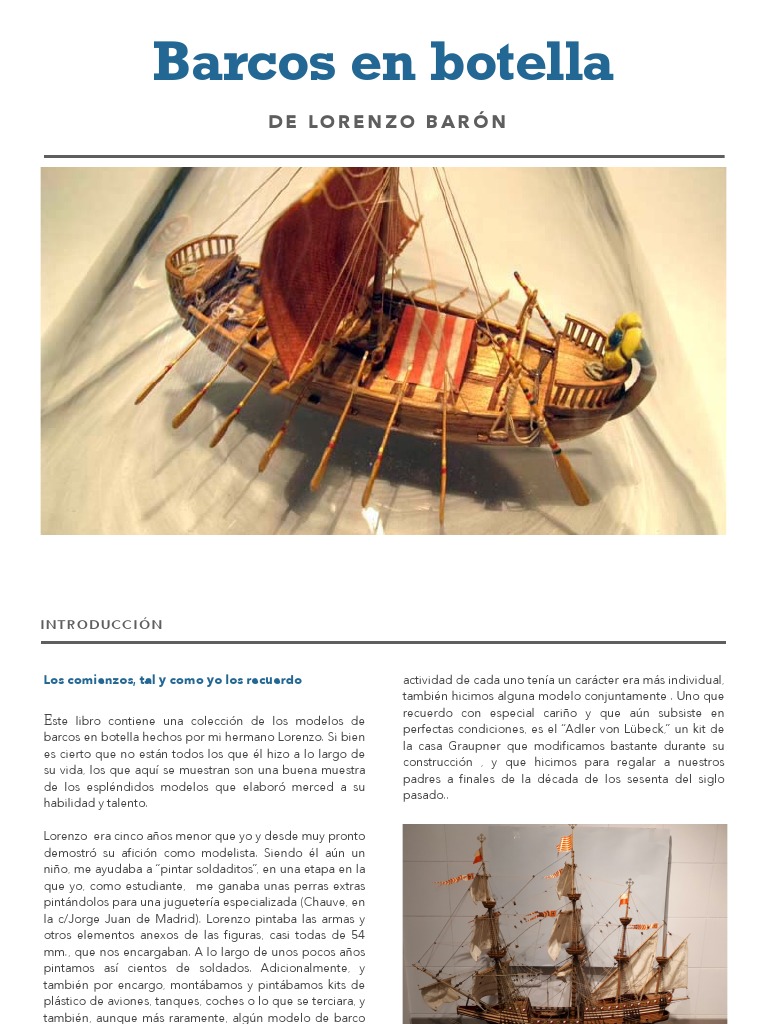 Libro Barcos en Botella en PDF | PDF | Mástil (Vela) | Aparejo