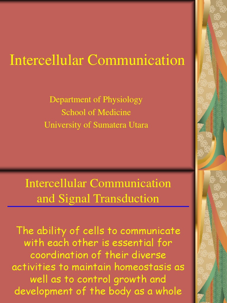 Intercellular Communication | PDF | Cell Signaling | Hormone