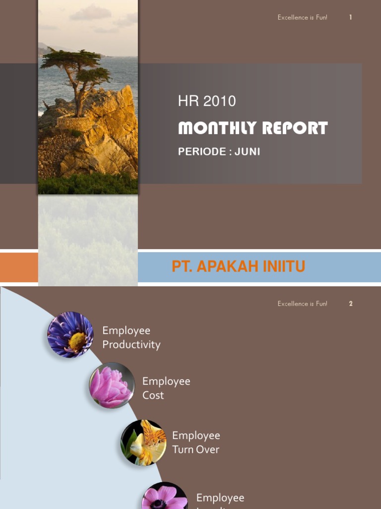 Contoh Laporan Bulanan HRD | PDF