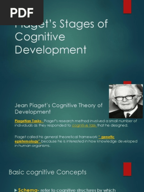 Module Piagets Cognitive Development PDF Cognitive Development Schema (Psychology) | atelier ...