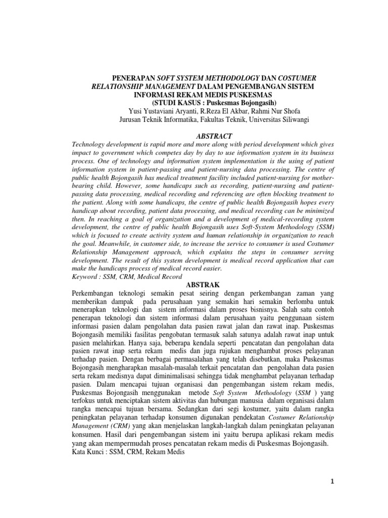 Penerapan Soft System Methodology PDF | PDF | Systems Science | Computing