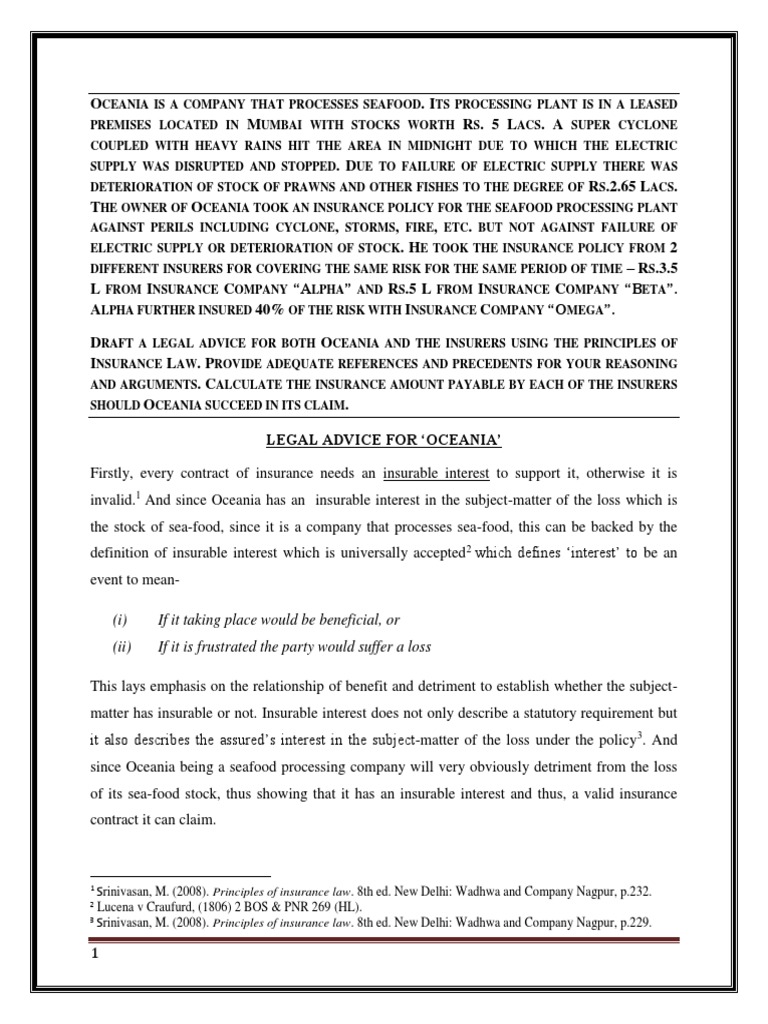 Insurance Law | PDF | Insurance | Insurance Policy