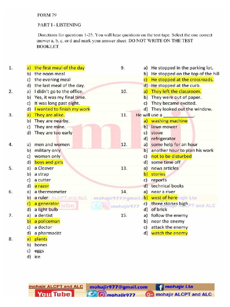 Alcpt Form 79 PDF | PDF