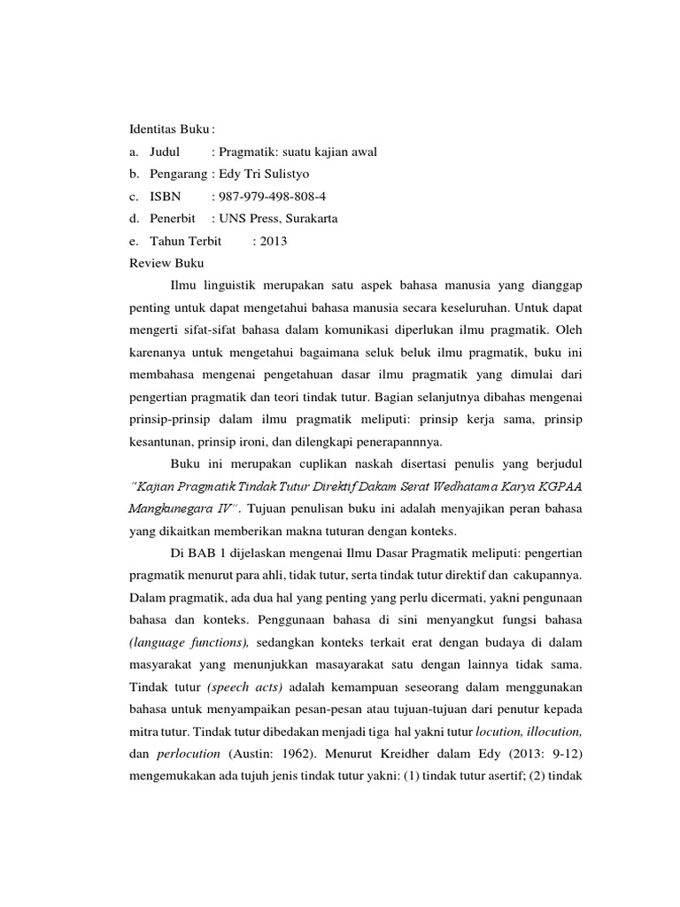 Review Buku | PDF