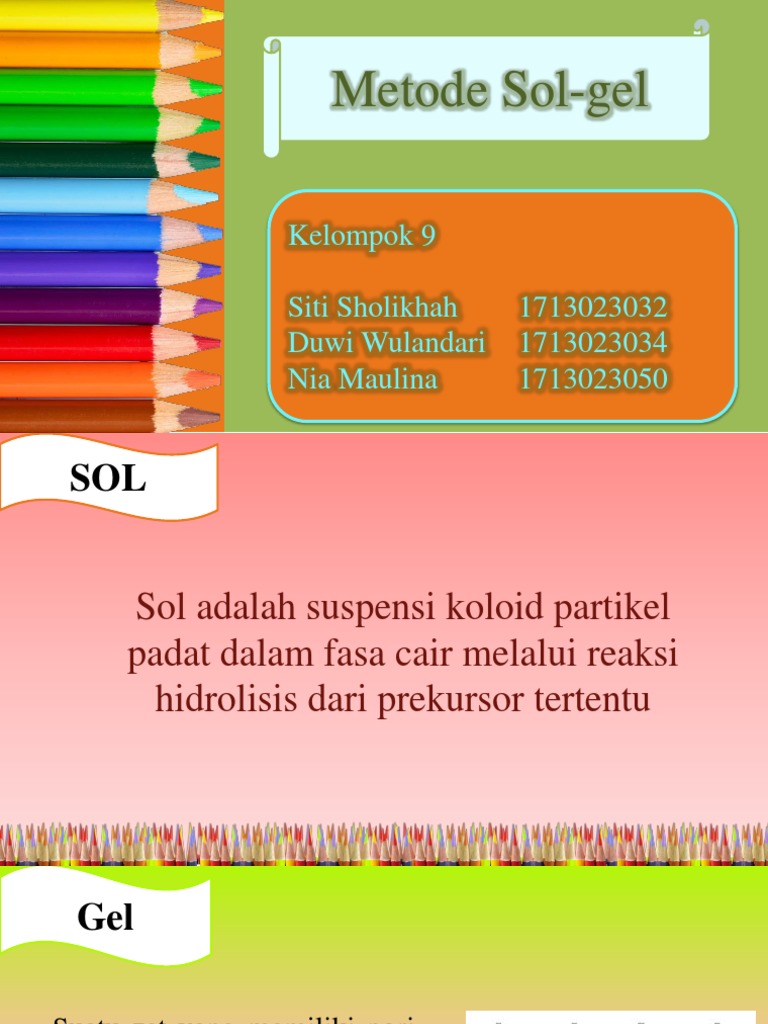 THE SOL-GEL METHOD: A VERSATILE APPROACH TO MATERIALS SYNTHESIS | PDF