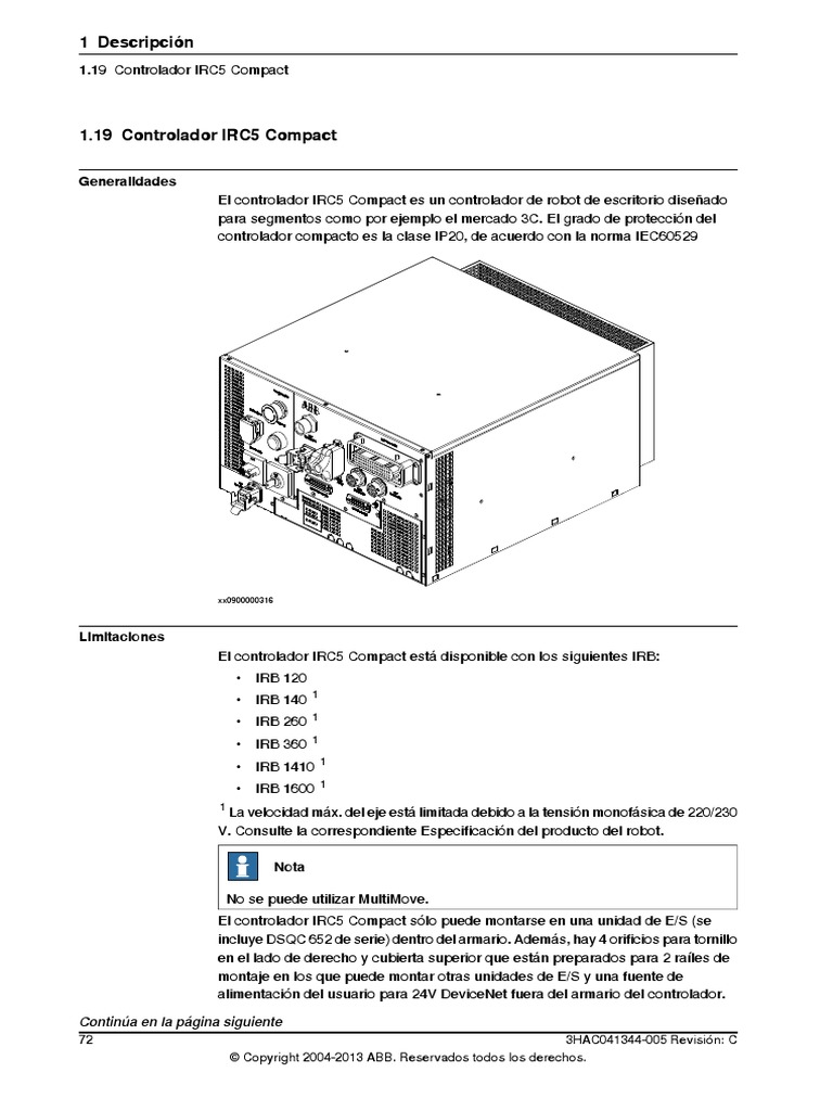 IRC5 Compact PDF | PDF | Controlador lógico programable | Programa de computadora