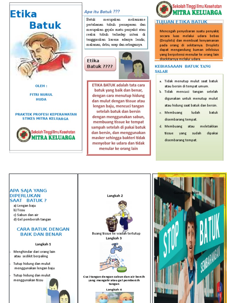 Leaflet Etika Batuk | PDF