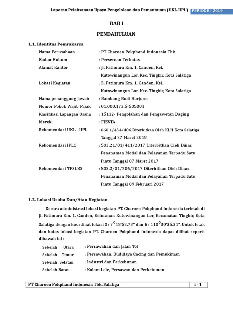 Contoh Laporan Monitoring | PDF