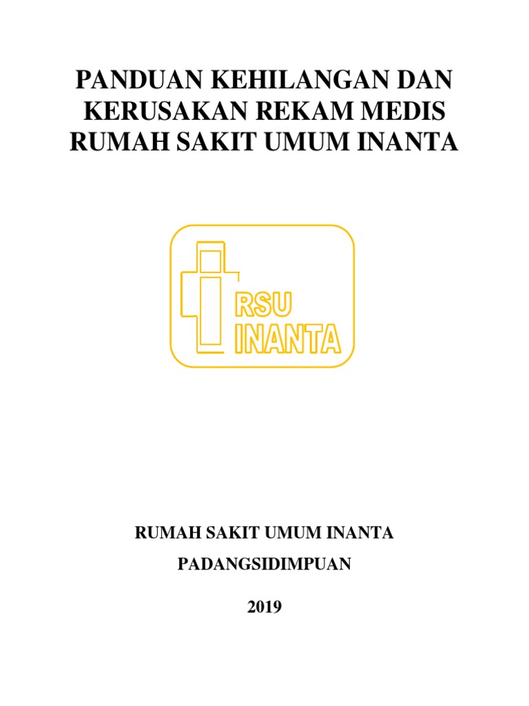Panduan Pengelolaan Rekam Medis RS Inanta | PDF