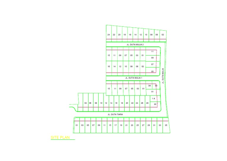 SITEPLAN FIX Duta Margawangi Cluster PDF | PDF