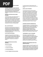 List of DOH Programs | PDF | Preventive Healthcare | Infant Mortality