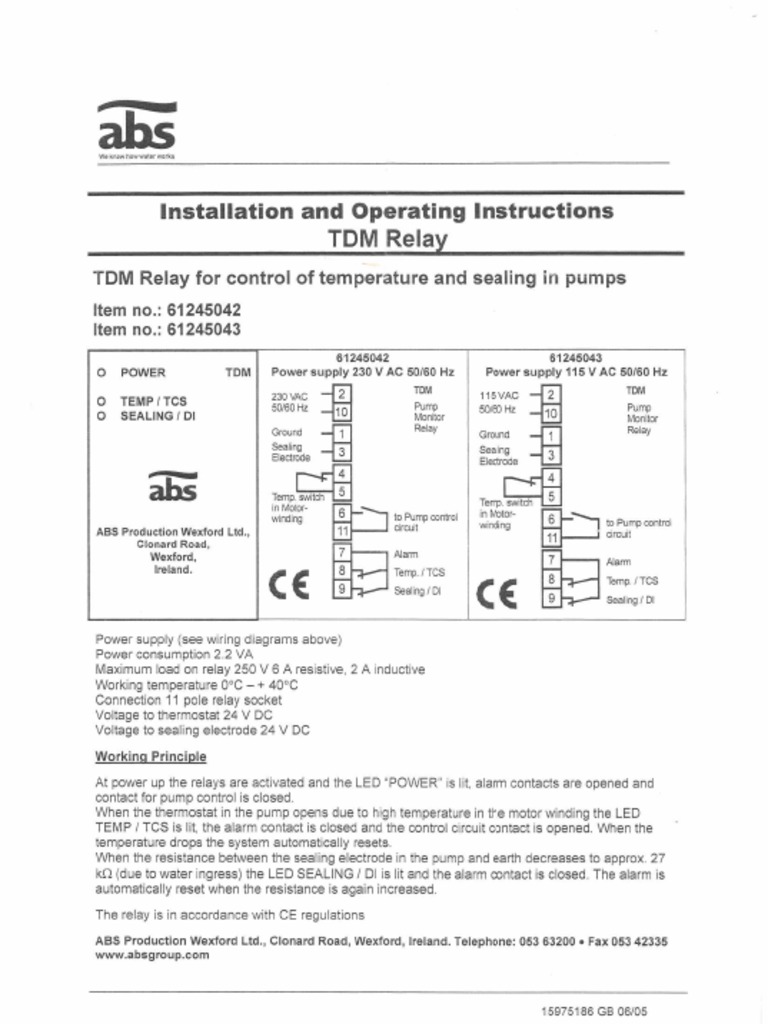 Abs TDM Relay | PDF