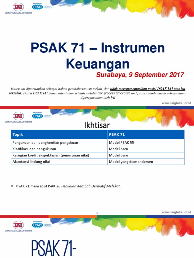 PSAK 71: Instrumen Keuangan dan Klasifikasi | PDF