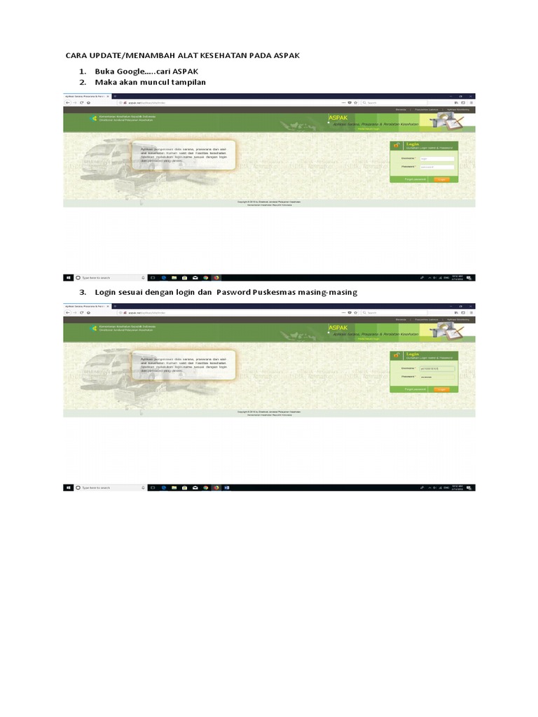 Cara Update Aspak | PDF