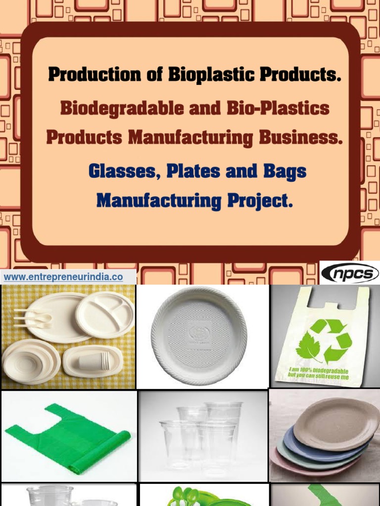 Production of Bioplastic Products. Biodegradable and Bio-Plastics ...