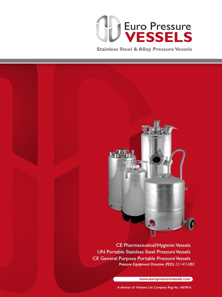 Euro Pressure Vessels Brochure2019 | PDF | Stainless Steel | Steel