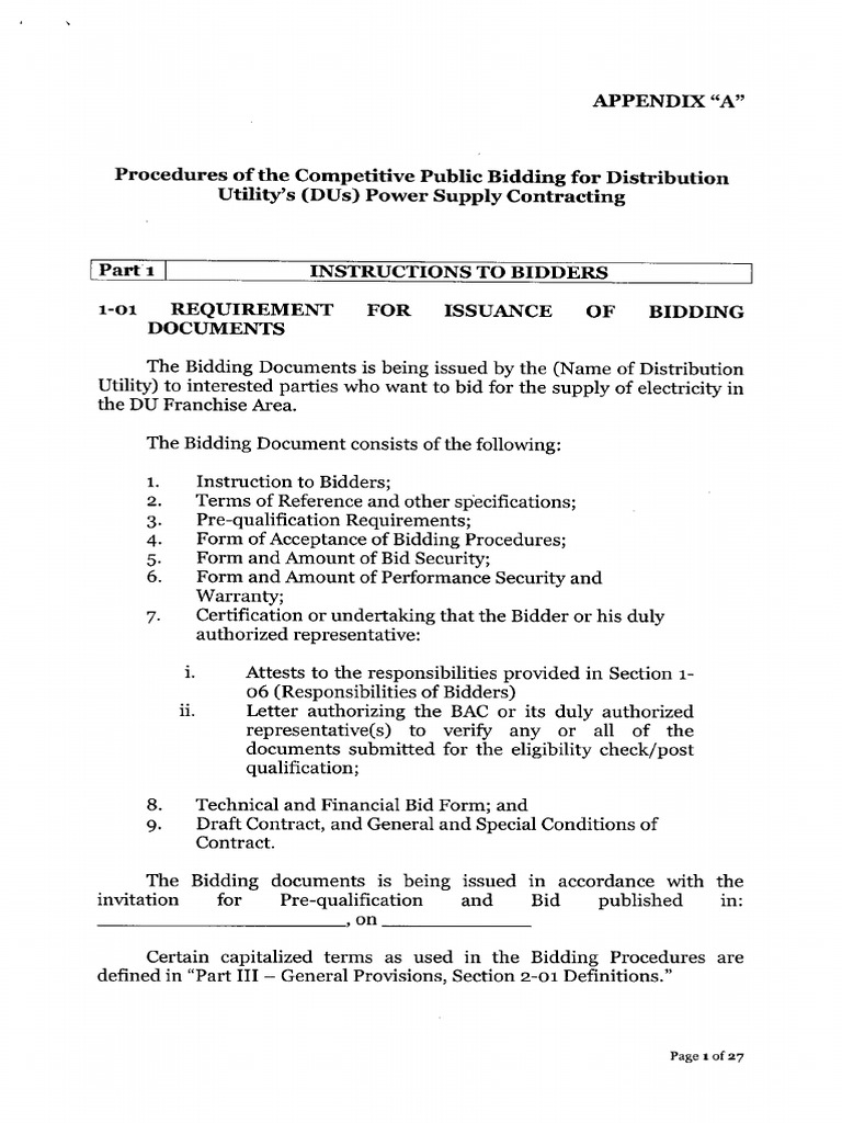 Appendix A ERC Documents For CSP | PDF