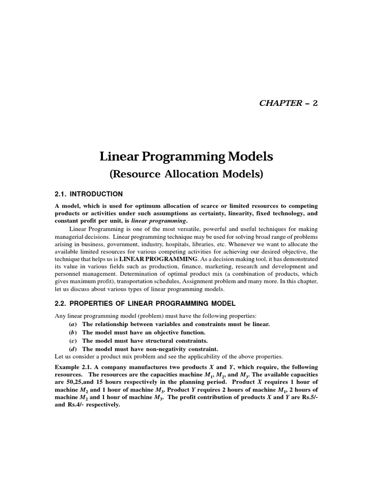Linear Programming Graphical Method Pdf Mathematical Optimization Linear Programming