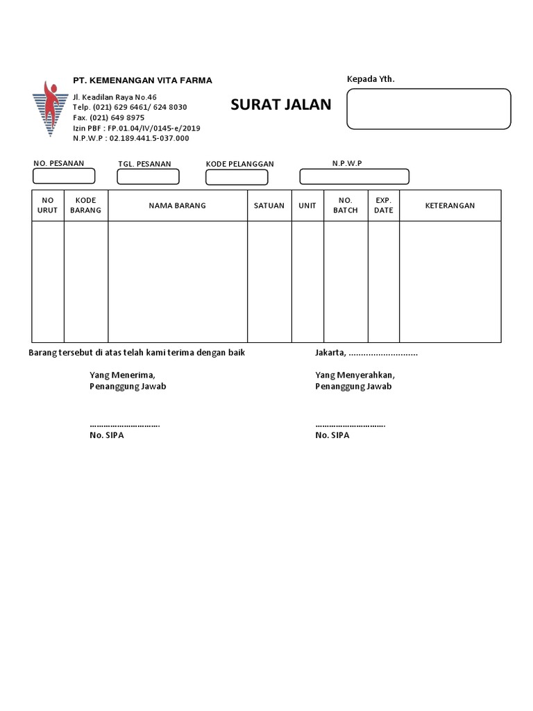 Surat Jalan | PDF