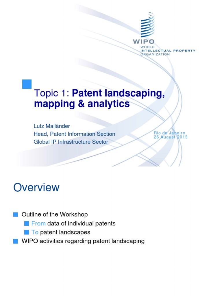 Patent Mapping and Landscaping | PDF | Patent | Analytics