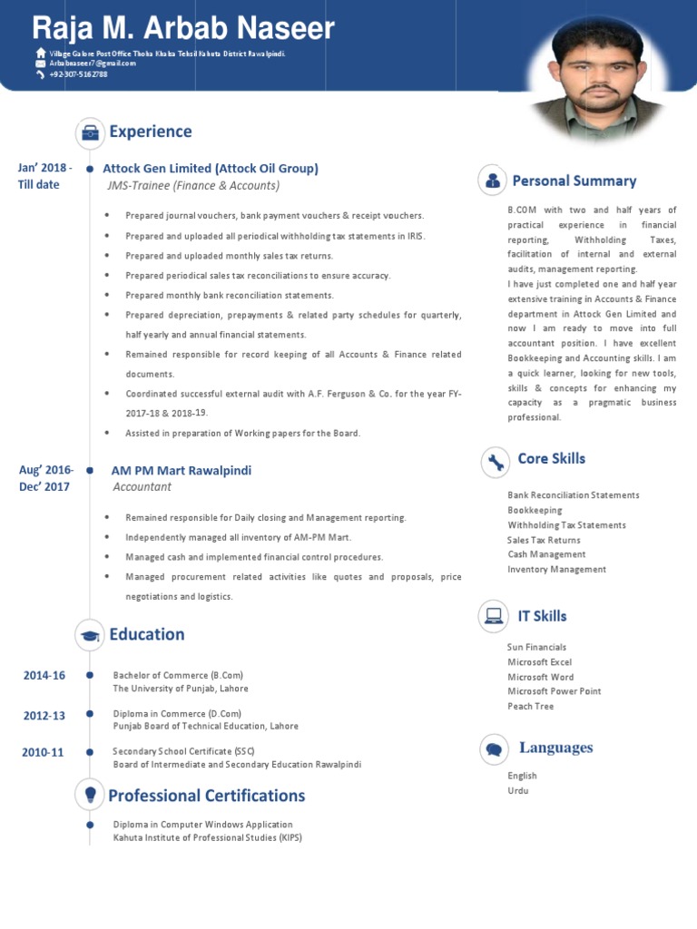 CV Arbab (New) | PDF | Corporations | Accounting
