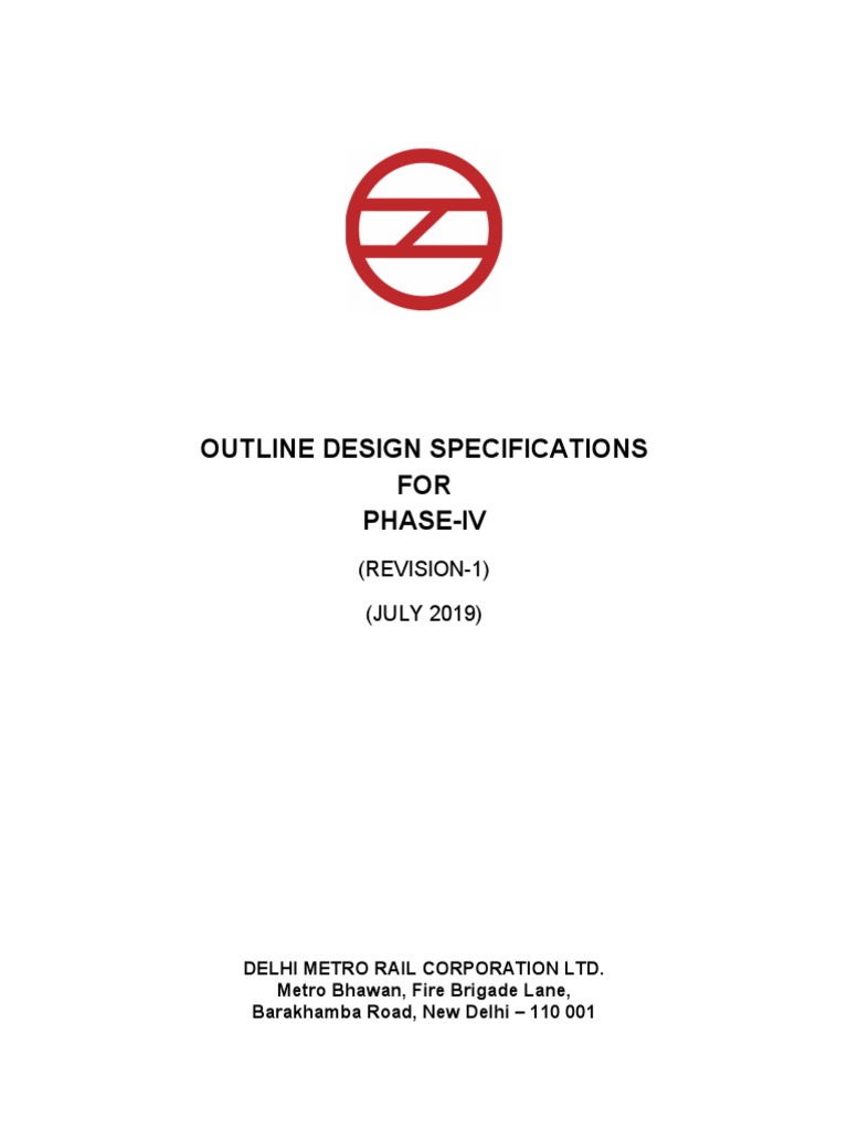 Outline Design Specification For Phase IV (Revision 1) (July 2019 ...