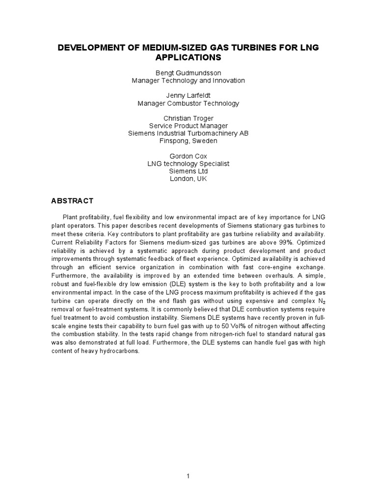 Siemens SGT-600 Gas Turbine EOH | PDF | Reliability Engineering ...