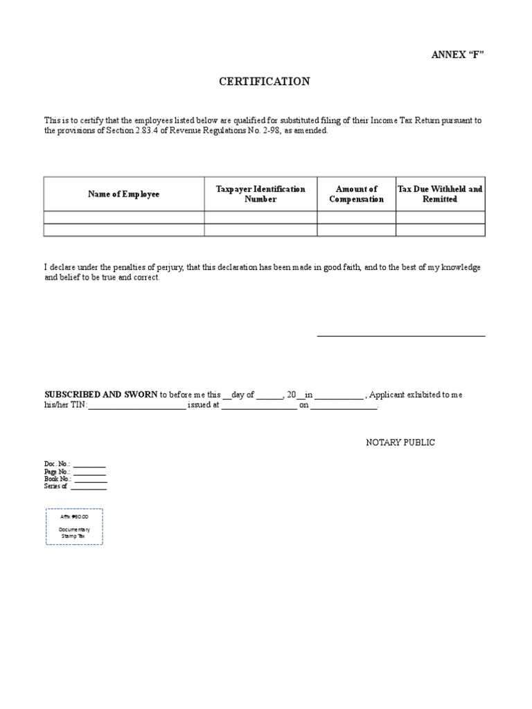 Annex F RR 11-2018 EXCEL | PDF