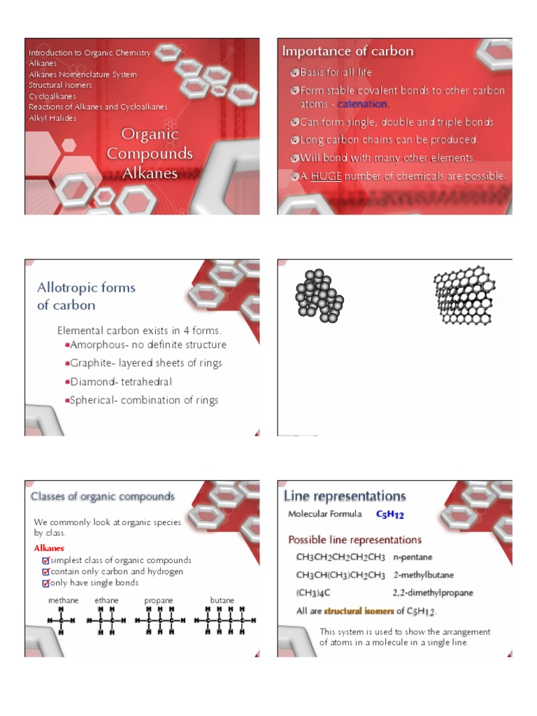 Cyclohexane and Alkane Overview | PDF | Alkane | Hydrogen