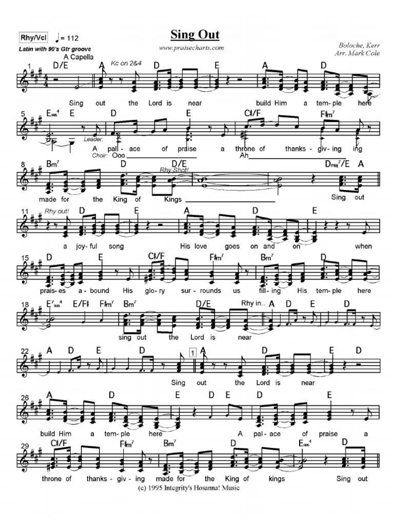 Ron Kenoly - Sing Out | PDF