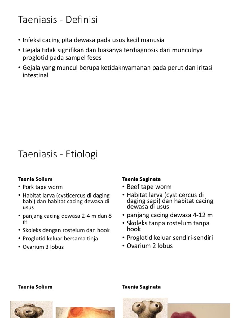 Taeniasis | PDF