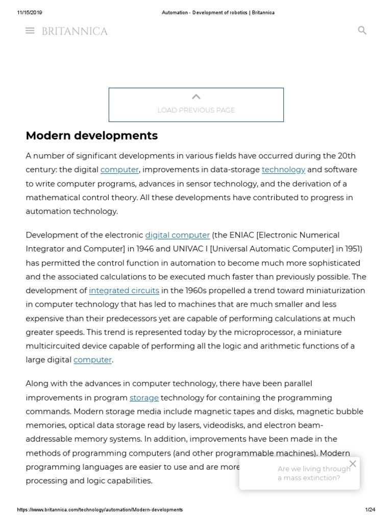 Automation - Feedback Controls - Britannica PDF | PDF | Automation ... Automation - Feedback Controls - Britannica PDF | PDF | Automation ...