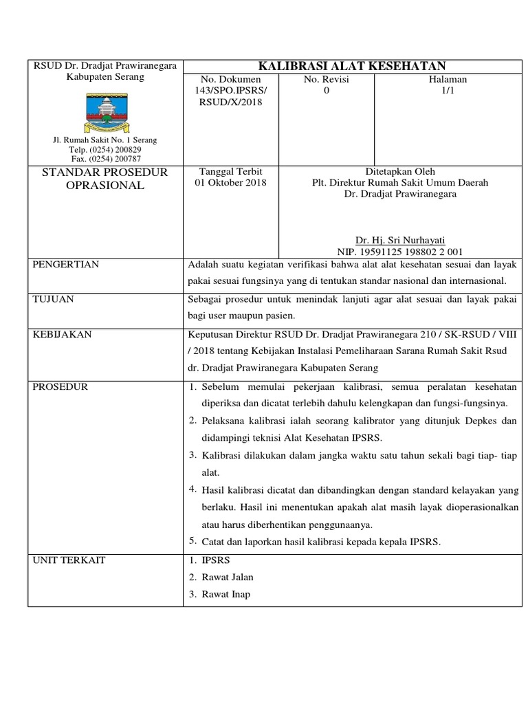 MFK 8 EP 1 SPO Kalibrasi | PDF
