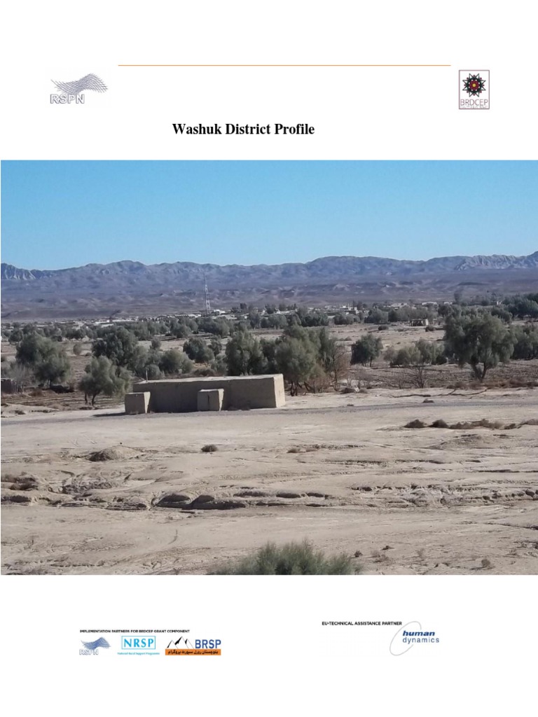 District Washuk Profile | PDF | Wash | Drinking Water