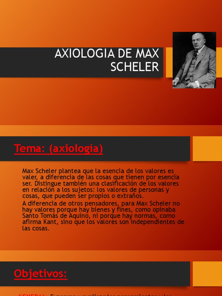 Axiologia de Max Scheler | PDF