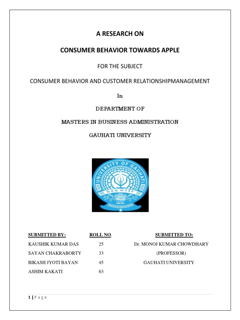 Apple-Consumer Behavior | PDF | Apple Inc. | Ios