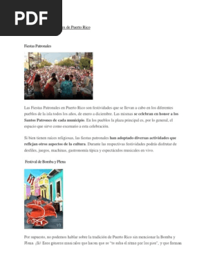 Cultura Y Tradiciones De Puerto Rico Las Navidades, Tradiciones Y La