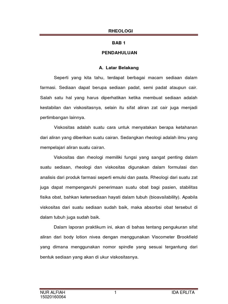 RHEOLOGI | PDF