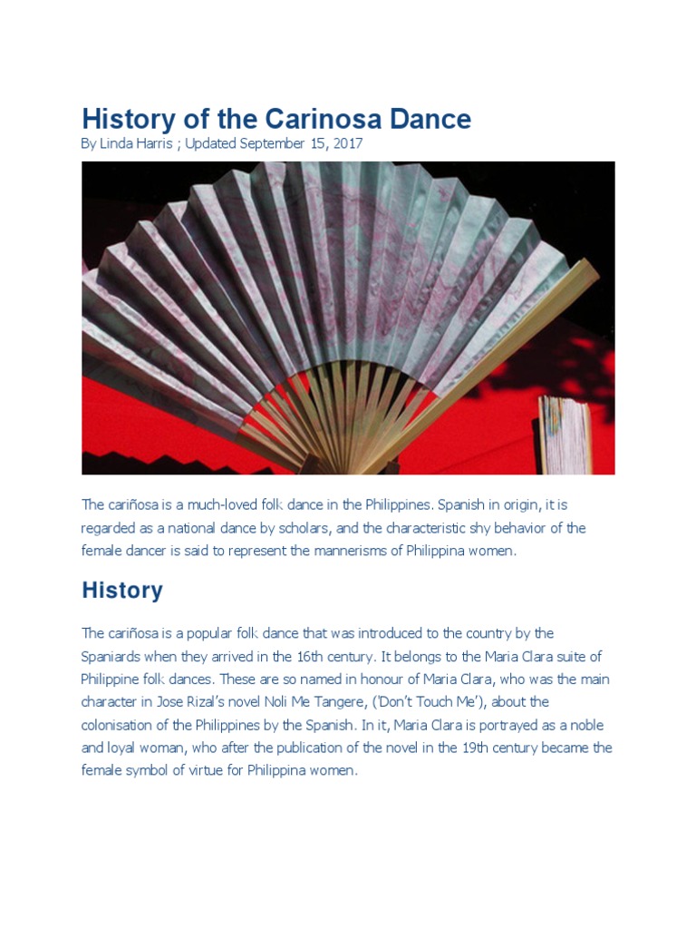 History and Origin of Cariñosa Dance | PDF | Dances | Philippines