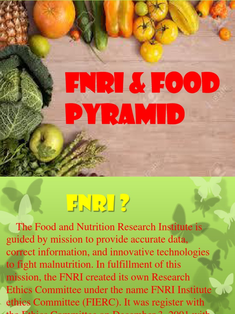FNRI Food Pyramid Guide Overview | PDF | Foods | Cooking